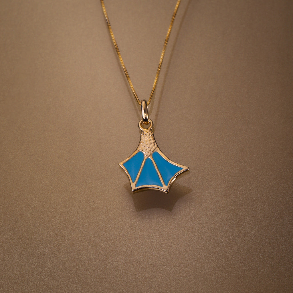 Gold 750 Blue footed booby pendant / charm medium – Galapagos Jewelry